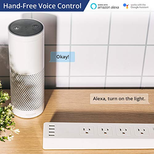 LARKKEY Smart Power Strip WiFi Power Bar with 4 USB Charging Ports and ...