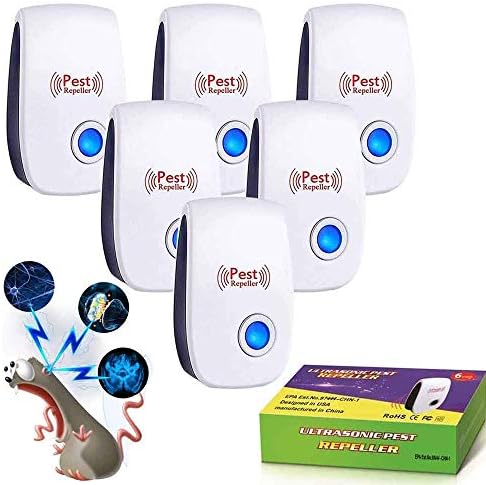 Ultrasonic Pest Repeller 6 Packs, 2021 Upgraded Electronic Pest ...