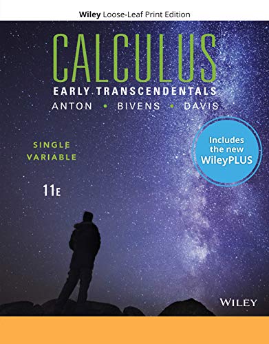Calculus: Early Transcendentals Single Variable, 11e WileyPLUS Card ...