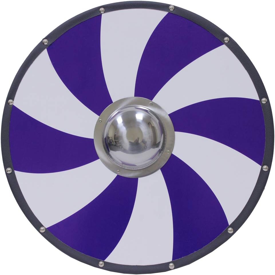 Amazon.com: Swordsaxe Medieval Norse Historical Wooden Blue Spiral ...