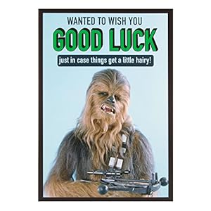 Hallmark Star Wars Good Luck Card "Little Hairy" - Medium: Amazon.co.uk ...