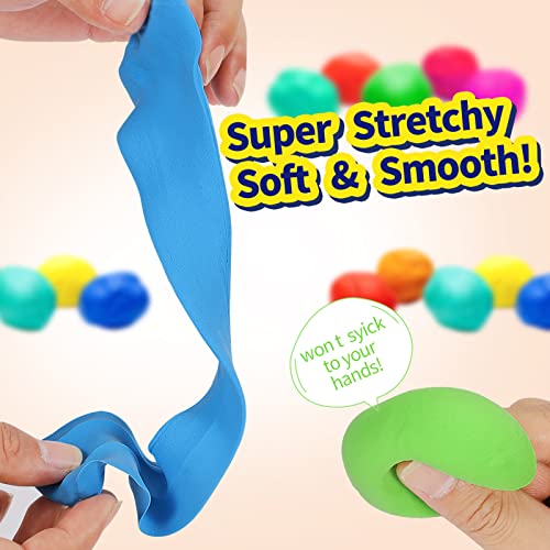 CiaraQ Modeling Clay Kit Air Dry Clay 24 Colors Soft & Ultra Light Safe ...