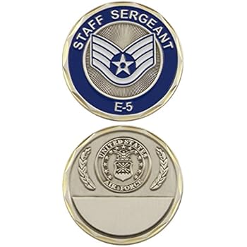Amazon.com: U.S. Air Force / Staff Sergeant E-5 - Challenge Coin 2998 ...