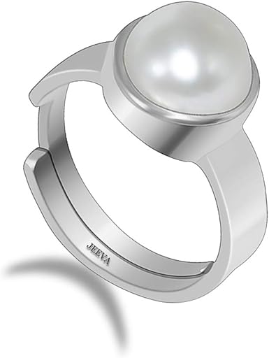 Buy Jeeva certified pearl moti 5.25 Ratti or 4.73 Cts stone Adjustable ...