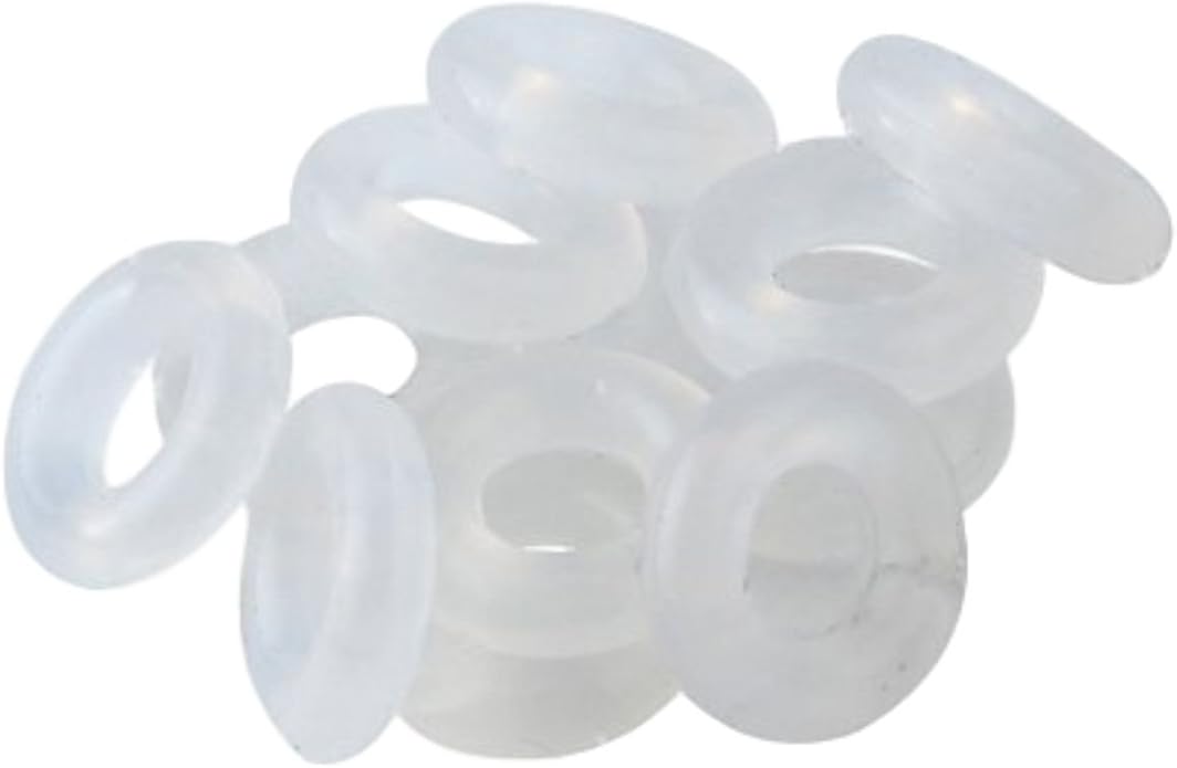 10 x Clear Silicone Rubber Ring Stoppers for European Style Charm ...