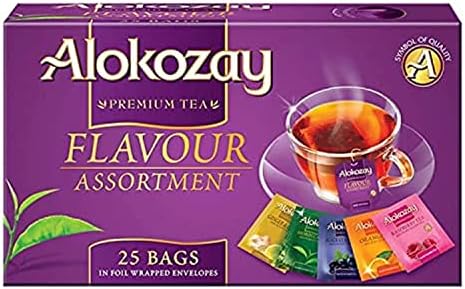Alokozay Flavour Assortment Tea, 25 Tea Bags, Flavour Tea Bags (Pack of ...