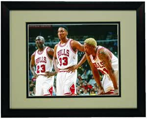 Amazon.com : Chicago Bulls Trio- Michael Jordan, Scotty Pippen, Dennis ...