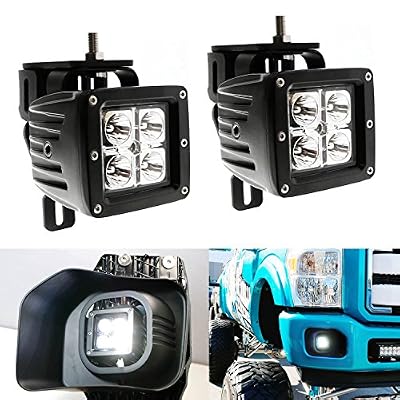 iJDMTOY 40W CREE High Power LED Fog Light Kit w/ Bumper Metal Mounting ...