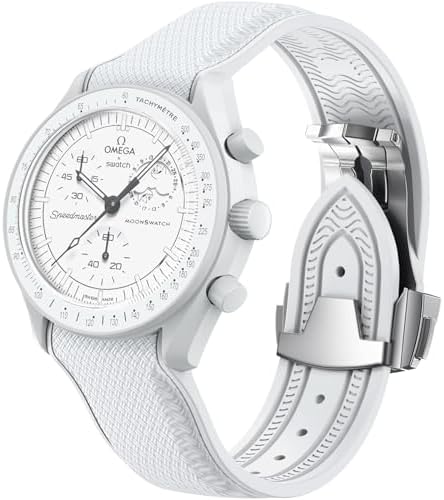 REBANDACE Strap for Omega x Swatch MoonSwatch Watch 20mm,Folding Buckle ...
