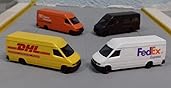 Amazon.com: Busch 8304 MB Sprinter FedEx/DHL 2/N Scale Vehicle, N scale ...