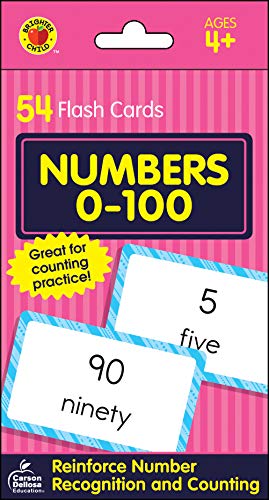 Buy Carson Dellosa Numbers 1 To 100 Flash Cards Early Learning 