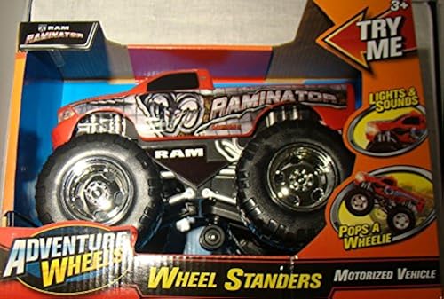Motorized Raminator 9" Wheelie Monster Truck - Pops a Wheelie! Lights ...