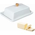 Amazon.com | ENERFLAT Butter Dish with Lid – Elegant Ceramic Butter ...