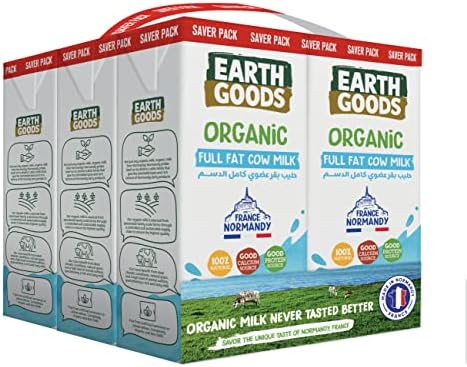 Earth Goods - Organic Milk Full Fat Cows Milk All Natural Good Source ...