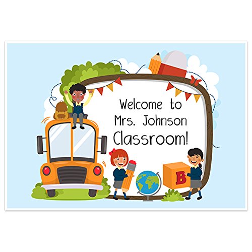 Children School Bus Welcome Back to School Banner Personalized ...