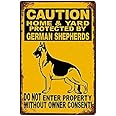 Amazon.com: Metal Tin Sign Vintage Chic Art Decoration Caution Home ...