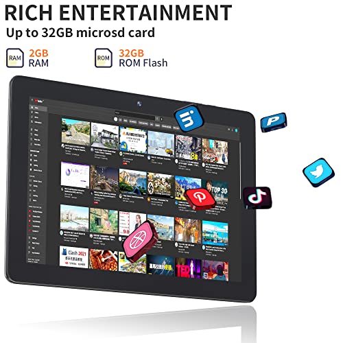 SGIN Tablet 10.1 Inch Android 12 Tablet, 2GB RAM 32GB ROM Tablets With Quad-Core A133 1.6Ghz ...