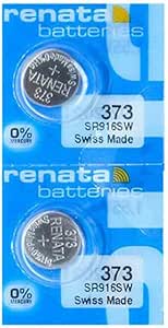 Amazon.com: #373 Renata Watch Batteries 2Pcs : Health & Household