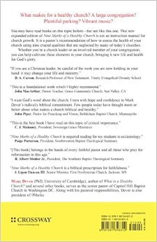 Nine Marks of a Healthy Church: Mark Dever: 9781581346312: Amazon.com ...