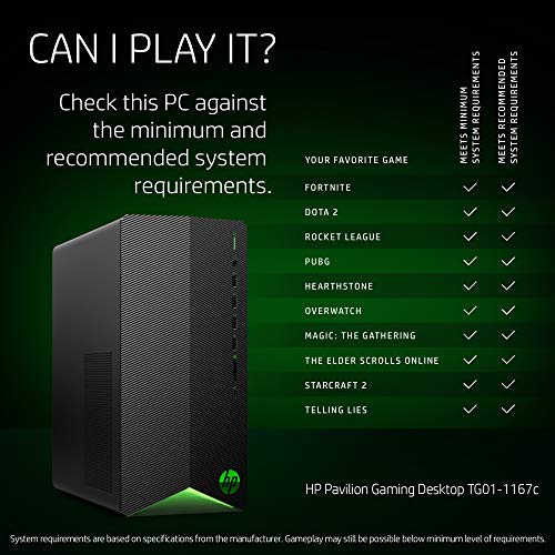 2021 Flagship HP Pavilion Gaming Desktop 10th Gen Intel Octa-Core i7 ...