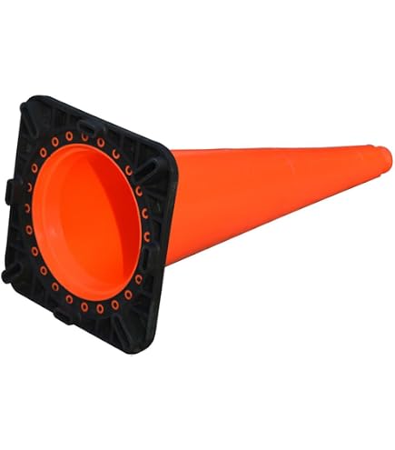 Large Traffic Cones JBC 28\" Orange PVC Revolution Series 1-Piece ...