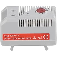 Mechanical Thermostat, KTS011 0-60°C Adjustable Compact Normally Open/Closed Temperature ...