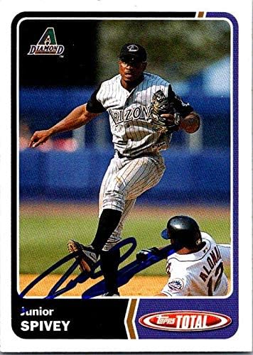 Junior Spivey autographed baseball card (Arizona Diamondbacks, FT) 2003 ...