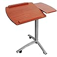Amazon.com: Portable Laptop Stand Folding Rolling Desk Side Table ...