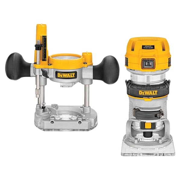 DEWALT DWP611PK 1.25 HP Max Torque Variable Speed Compact Router Combo ...
