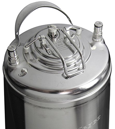 New Kegco 5 Gallon Home Brew Ball Lock Keg with Strap Handle homebrew ...