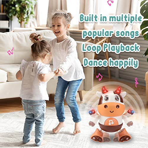 Nyidpsz 2023 New Baby Cow Musical Toys Dancing Walking Baby Cow Toy ...