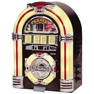 Amazon.com: Crosley Mini Tabletop Jukebox with CD Player: Home Audio ...