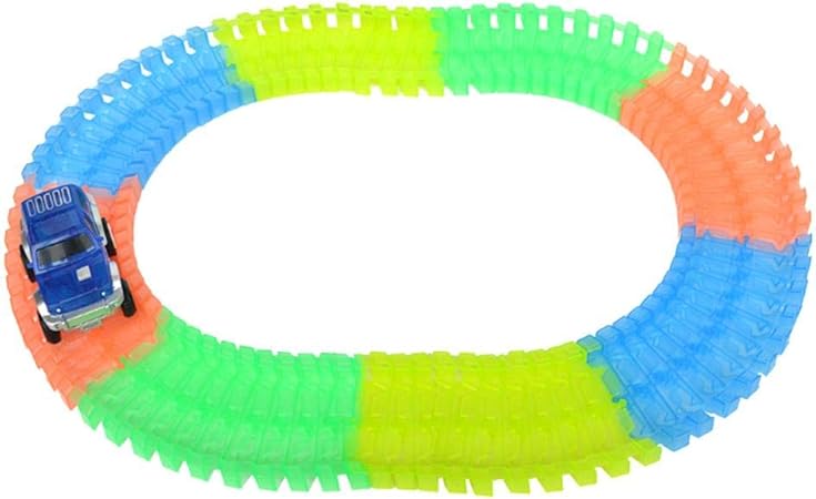 Race Car Tracks Toys Set, 240Pcs Electric Car Tracks Railway DIY ...