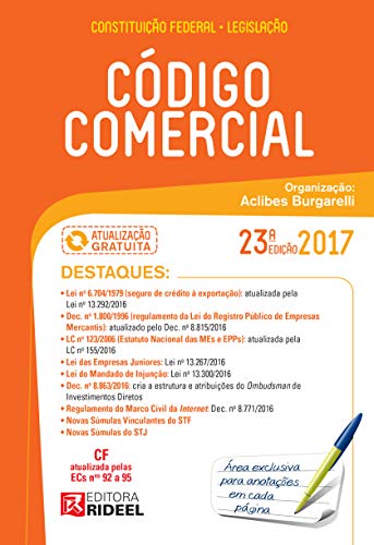 Código Comercial - eBook, Resumo, Ler Online e PDF - por Aclibes Burgarelli