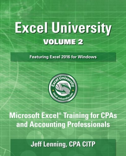 Amazon - Excel University Volume 2 - Featuring Excel 2016 for Windows: Microsoft Excel Training ...