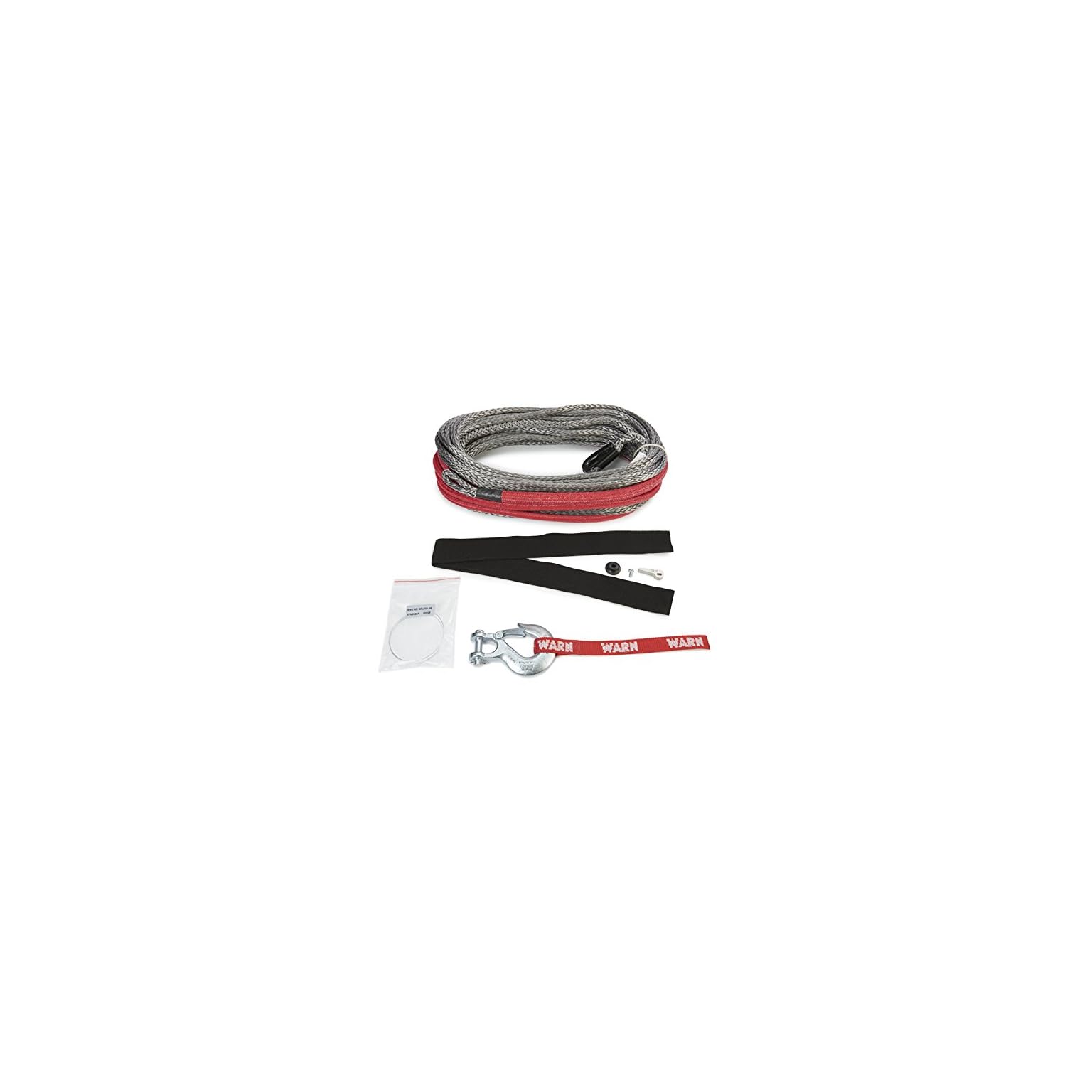 WARN 96040 Spydura Pro Synthetic Winch Cable Rope with Loop Ends: 3/8 ...