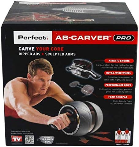 Ab Wheel & Roller Abdominal Trainer Perfect Fitness Ab Carver Pro ...
