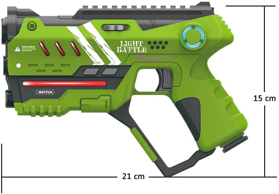 Light Battle Laser Tag Gaming Set – 2 Anti-Cheat Laser Tag guns (green ...