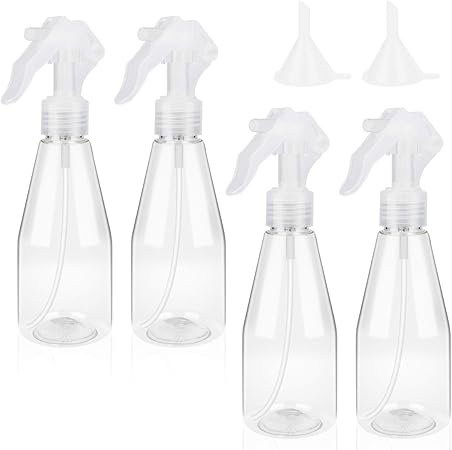 200ml Water Spray Bottles 7oz Mist Empty Spray Bottles Refillable ...