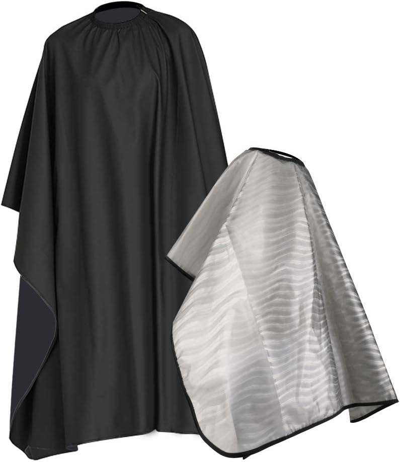 GeeRic Salon Hair Cutting Gown Barber Cape, Hairdressers Cape 2 Pcs ...