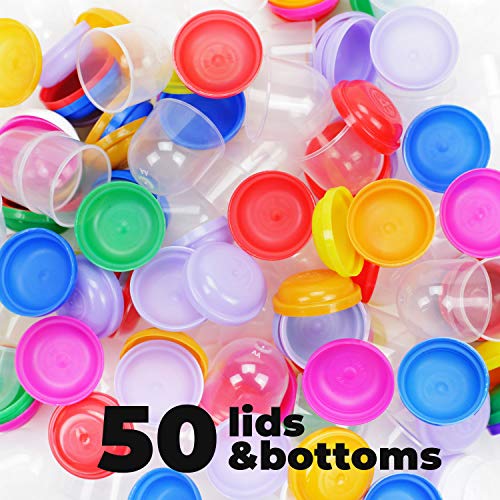 Vending Machine Capsules - 1.1 Inch Tiny Frosty Clear-Colored Acorn ...