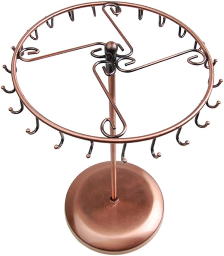 Copper Color Metal Rotating Revolving Necklace Pendant Holder Jewelry ...