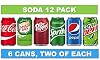 Soda Variety Pack (12 Cans) Bundle of Coke, Pepsi Cola, Dr Pepper ...