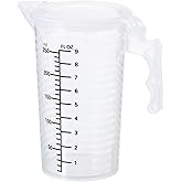 Amazon.com: PATIKIL Graduated Beaker, 2 Pack 100ml PP Plastic Liquid Measuring Cup Double Sided ...