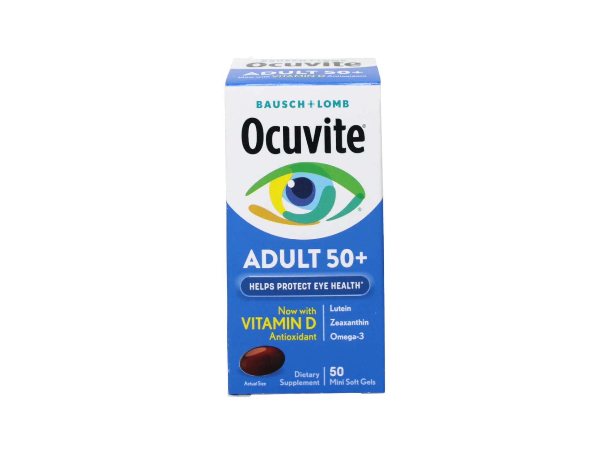 Ocuvite 50+ Eye Vitamin & Mineral Supplement, Multivitamin for Vision ...