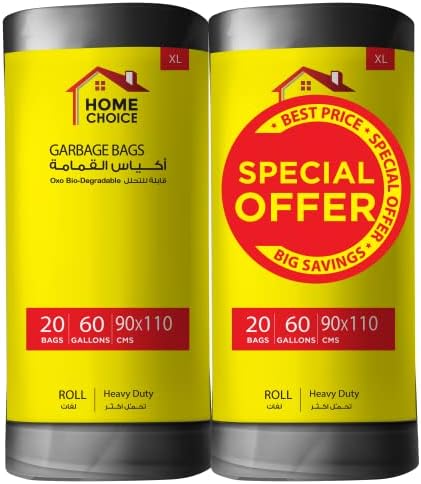 Home Choice Biodegradable Garbage Bag Roll 90 * 110 price in UAE ...
