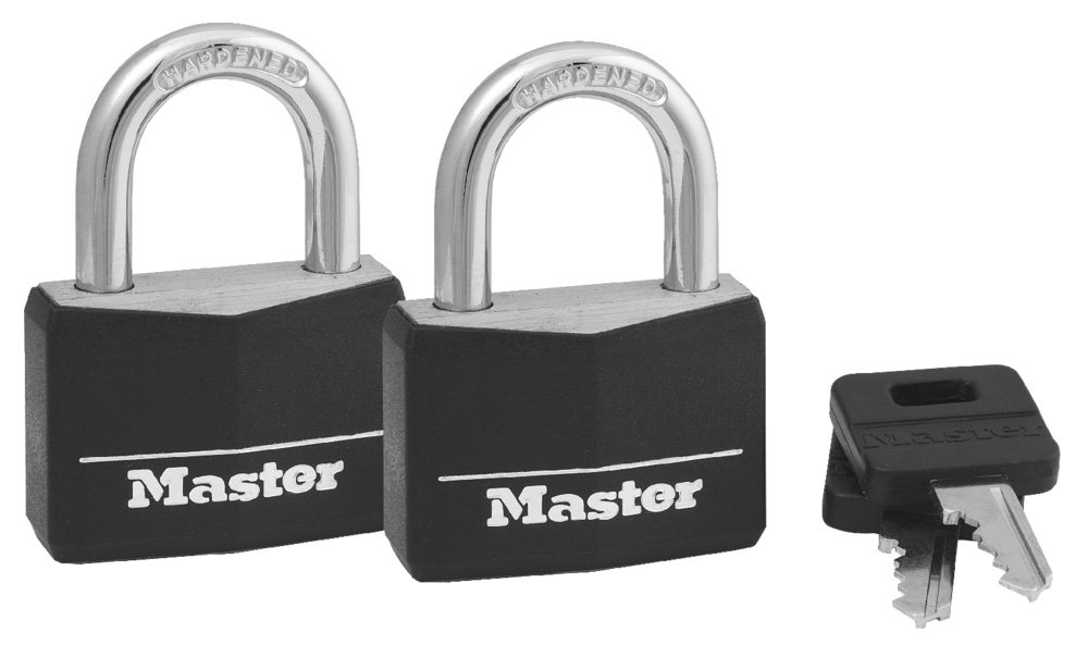 Master Lock Covered Padlocks with Key, Outdoor Locks, 2 Pack, 141T ...