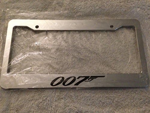 James Bond Style 007 - Automotive Chrome License Plate Frame, Frames ...