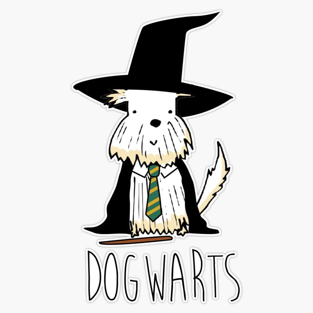 Amazon.com: Harry Dogs Dogwarts Vinyl Waterproof Sticker Decal Car ...