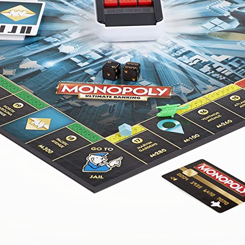 Monopoly Ultimate Banking Edition Board Game for Families and Kids Ages ...